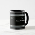 modern / elegant masculine personalized mug | Zazzle