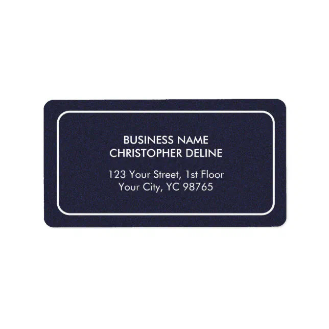 Modern Elegant Masculine Texture Blue White Label | Zazzle