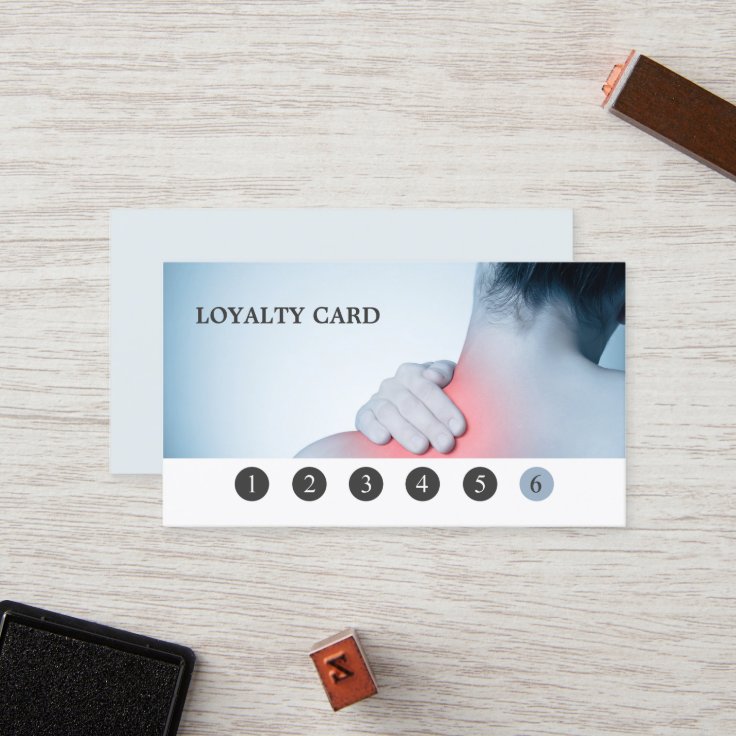 Modern Elegant Massage Therapist Loyalty Card | Zazzle