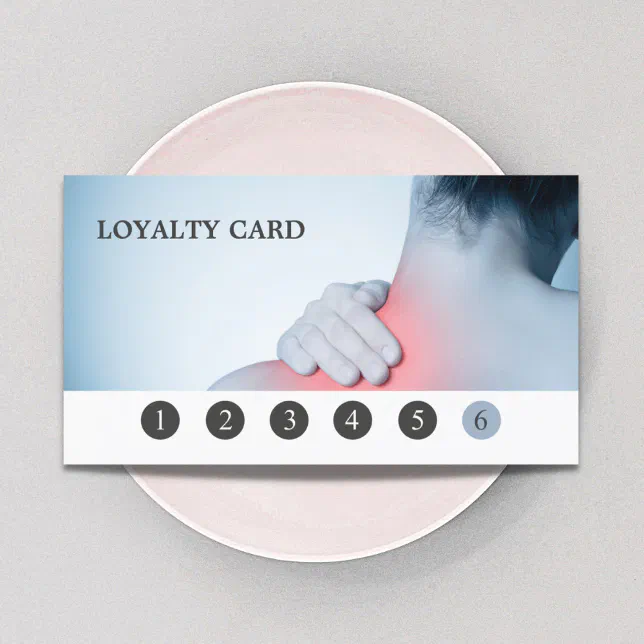 Modern Elegant Massage Therapist Loyalty Card | Zazzle