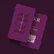 Modern Elegant Monogram Luxury Purple Professional Business Card | Zazzle