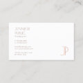 Modern Elegant Monogram Template Professional Busi Business Card | Zazzle