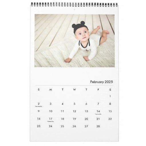 Modern Elegant Multi Photo Calendar | Zazzle