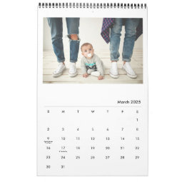 Modern Elegant Multi Photo Calendar | Zazzle
