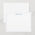 Modern Elegant Navy Blue Note Card | Zazzle