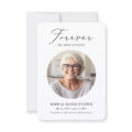 Modern Elegant Photo Bereavement Sympathy Funeral Thank You Card | Zazzle