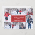 Modern Elegant Photo Collage Card for Christmas | Zazzle