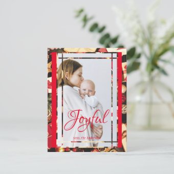 Modern elegant photo holiday greeting card | Zazzle