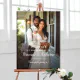 Modern elegant photo wedding welcome sign | Zazzle
