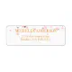 Modern Elegant Pink Gold Glitter Confetti Label | Zazzle