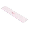 Modern Elegant Pink White Checkered Monogram Girly Ruler | Zazzle
