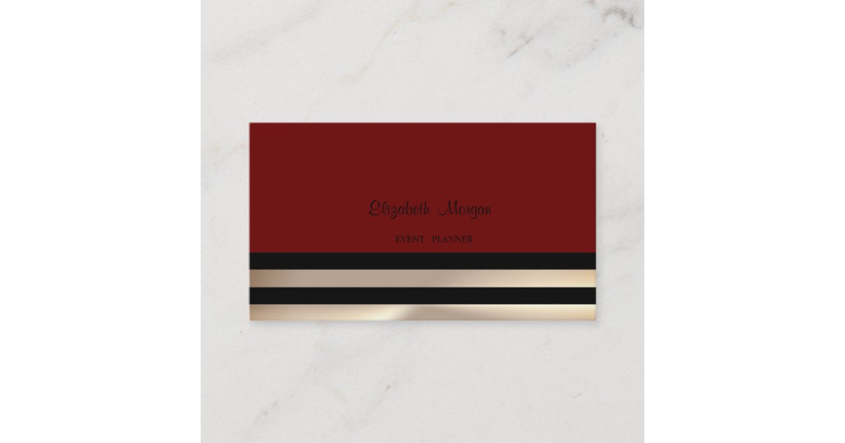 Modern Elegant Professional ,Striped Business Card | Zazzle