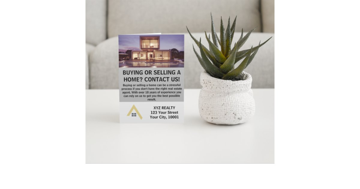 Modern Elegant Real Estate Property Promotion Invitation | Zazzle
