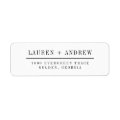 Modern Elegant Return Address Labels | Zazzle
