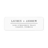 Modern Elegant Return Address Labels | Zazzle