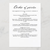 Modern Elegant Script In Loving Memory Funeral Program | Zazzle