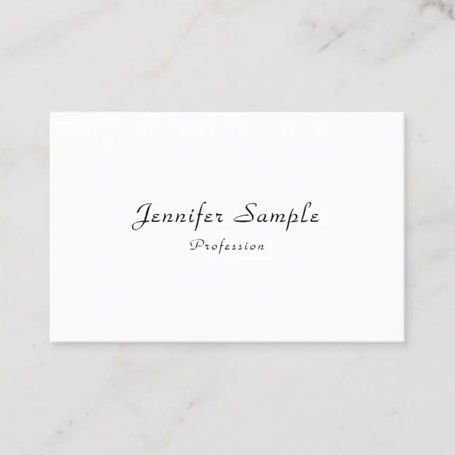 Modern Elegant Script Name Professional Template Business Card | Zazzle