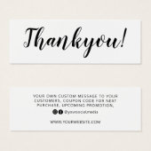Modern Elegant Script Order Thank You Order Insert | Zazzle