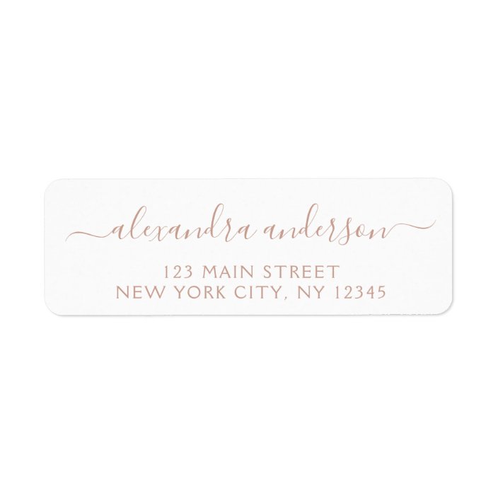 Modern Elegant Script Typography Wedding Event Label | Zazzle.com