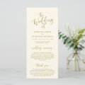 Modern Elegant Script, Wedding Ceremony Program | Zazzle