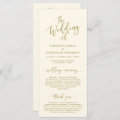 Modern Elegant Script, Wedding Ceremony Program | Zazzle