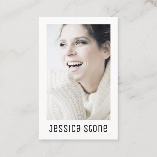 Modern Elegant Self Portrait Business Card | Zazzle.com