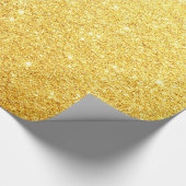 Modern Elegant Shiny Metallic Gold Glitter Wrapping Paper | Zazzle