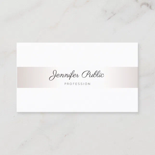 Modern Elegant Simple Professional Template Business Card | Zazzle