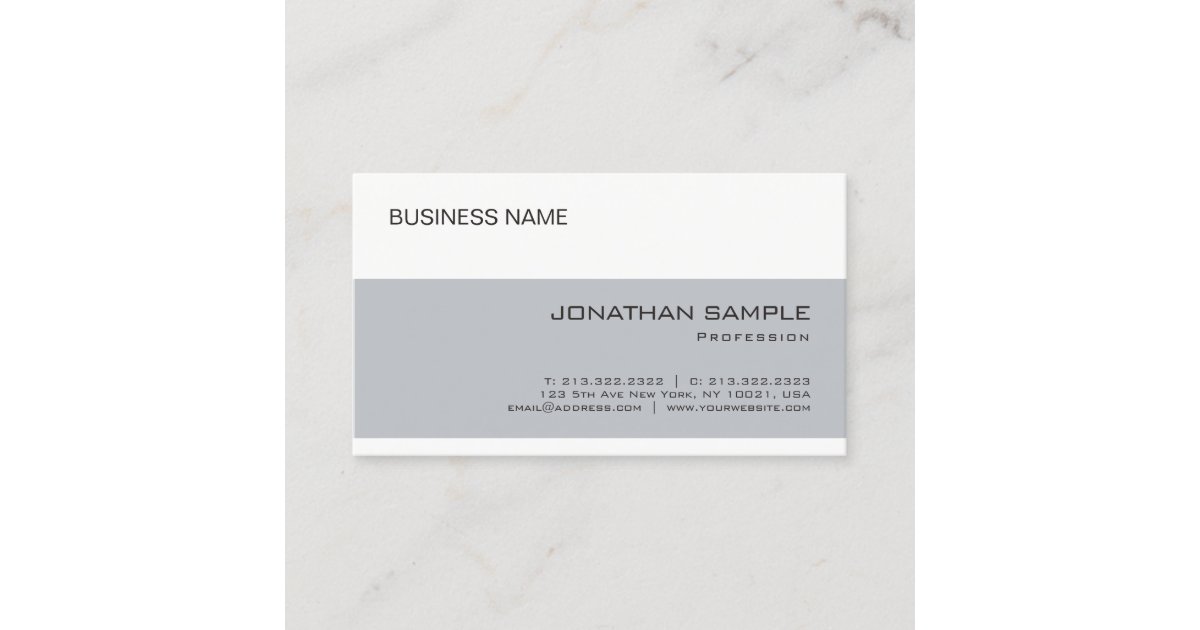 Modern Elegant Simple Professional Template Business Card | Zazzle