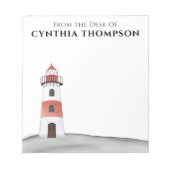 Modern Elegant Simple Watercolor Lighthouse Cute Notepad | Zazzle