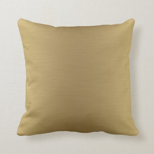 Modern Elegant Solid Gold Throw Pillow | Zazzle.com