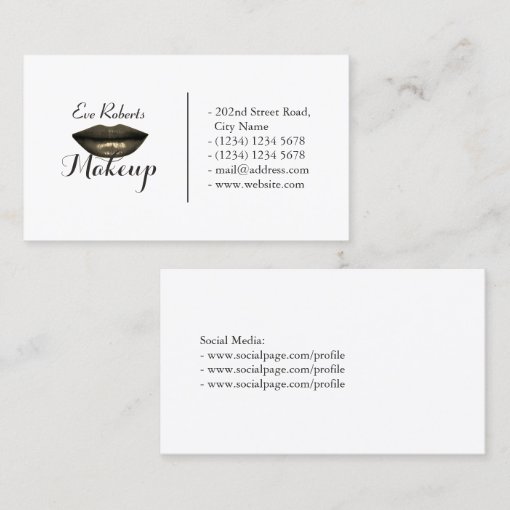 Modern elegant split sides look business card | Zazzle