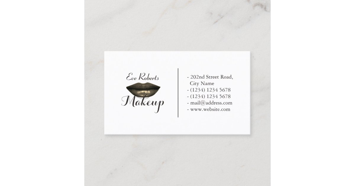 Modern elegant split sides look business card | Zazzle