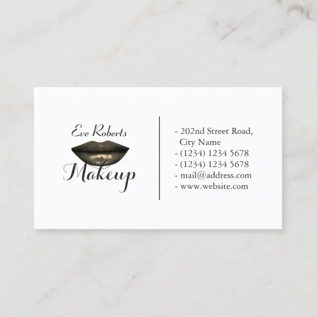 Modern elegant split sides look business card | Zazzle