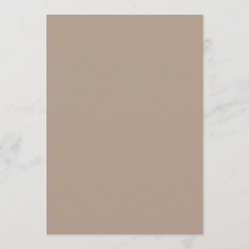 Modern Elegant Taupe Wedding Menu | Zazzle