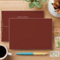 Modern elegant terracotta wedding envelope | Zazzle