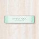 Modern Elegant Trendy Mint Green Template Door Sign | Zazzle