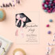 Modern Elegant Trendy Stylish Pink Bow Graduation Acrylic Invitations ...