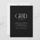 Modern Elegant Type Graduation Photo Budget Invitation | Zazzle