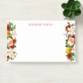 Modern Elegant Watercolor Floral Template Flowers Post-it Notes | Zazzle