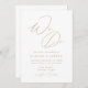 Modern Elegant We Do Gold Script Wedding Invitation | Zazzle