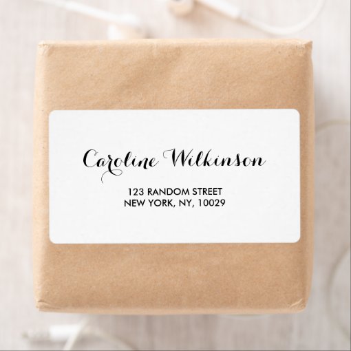 Modern Elegant Wedding Address Label | Zazzle