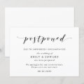 Modern Elegant Wedding Change the Date Invitation | Zazzle