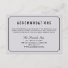 Customize Wedding Hotel Accommodation Insert Card | Zazzle.com