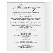 Modern elegant wedding program | Zazzle