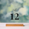 Modern Elegant Wedding Table Number Acrylic Sign | Zazzle