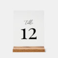 Modern Elegant Wedding Table Number Acrylic Sign | Zazzle