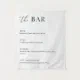 Modern Elegant Wedding The Bar Menu Tapestry | Zazzle