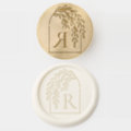 Modern Elegant Weeping Willow Tree Custom Monogram Wax Seal Stamp | Zazzle