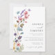 Modern Elegant Wildflower Spring Summer Wedding Invitation | Zazzle